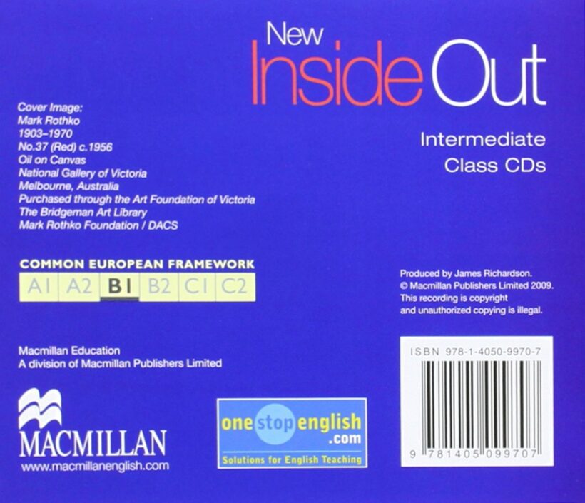 New Inside Out Intermediate - Class Audio CD - The English Book