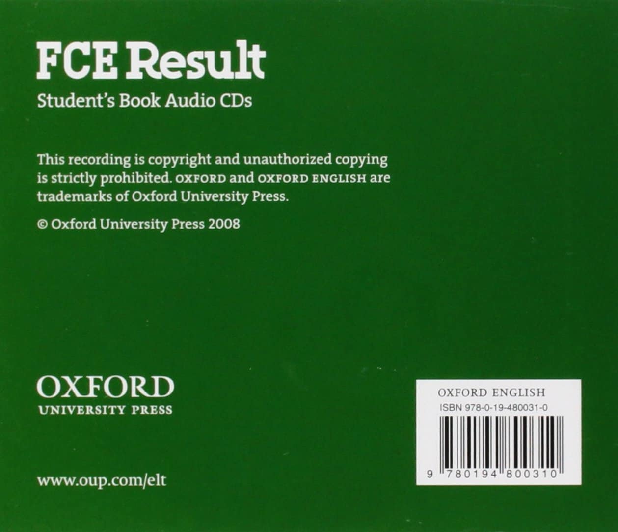 FCE Result Class CD (X2) - The English Book