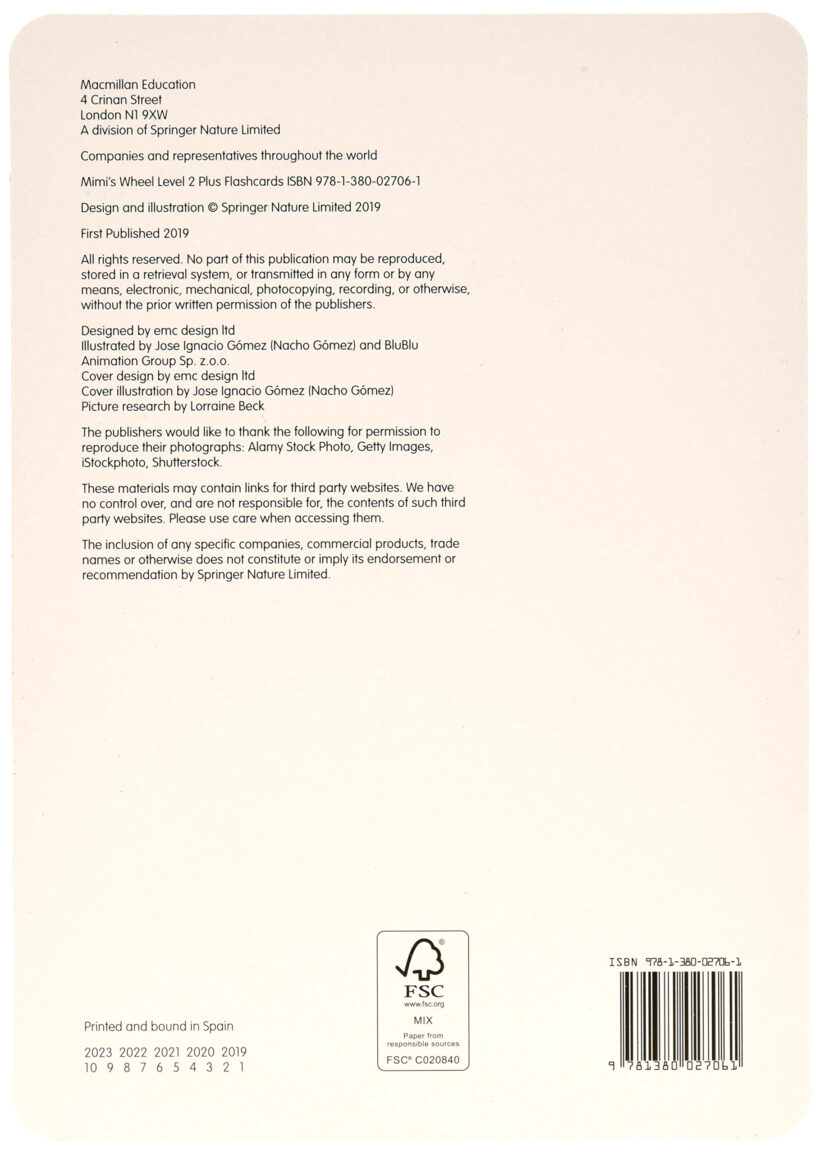 Mimi's Wheel 2 - Flashcards - The English Book