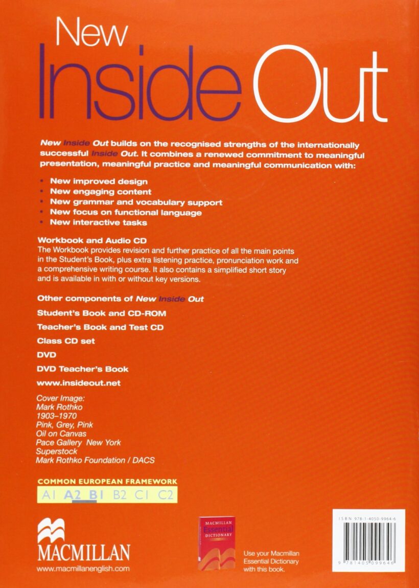 New Inside Out Pre-intermediate - Workbook + Key - The English Book