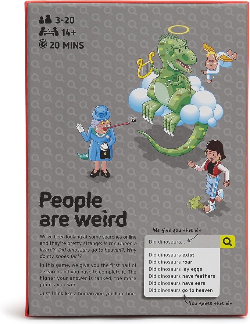 Weird Things Humans Search For Board Game - The English Book
