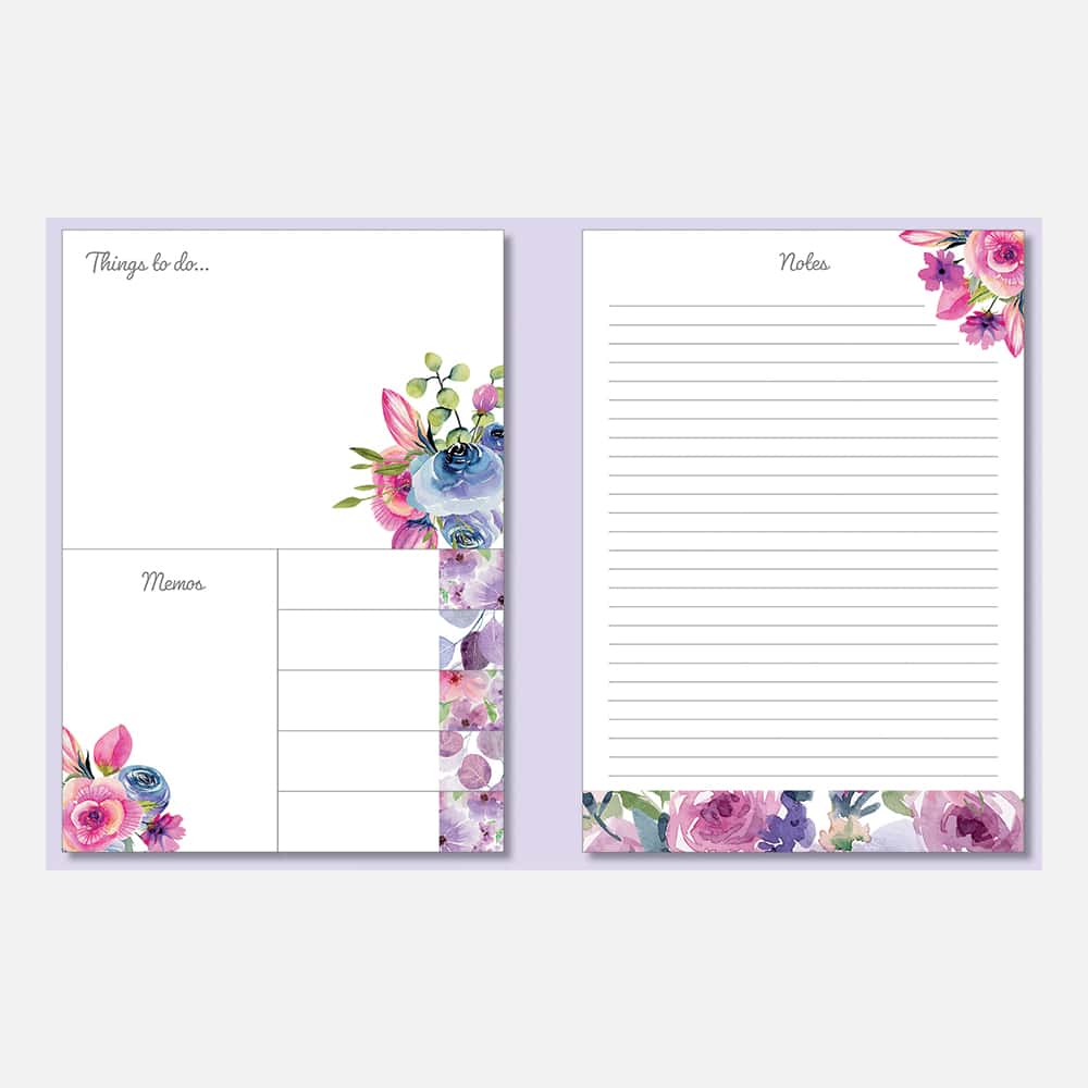 Sticky Note Folder - Lilac Blus - The English Book