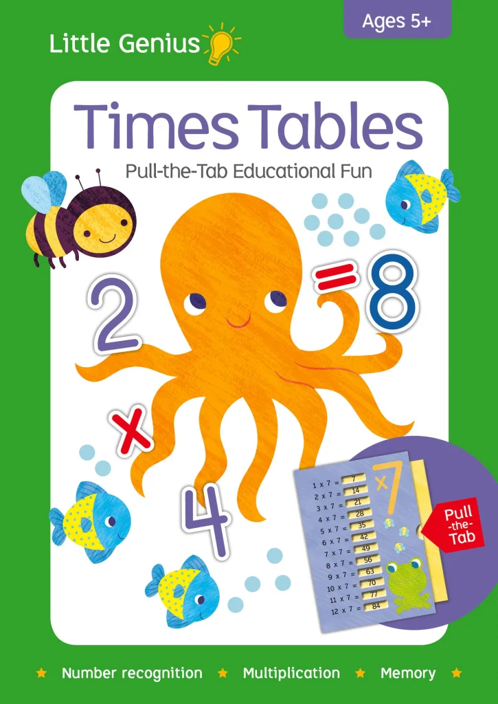 Little Genius Pull the Tab: Times Tables - The English Book