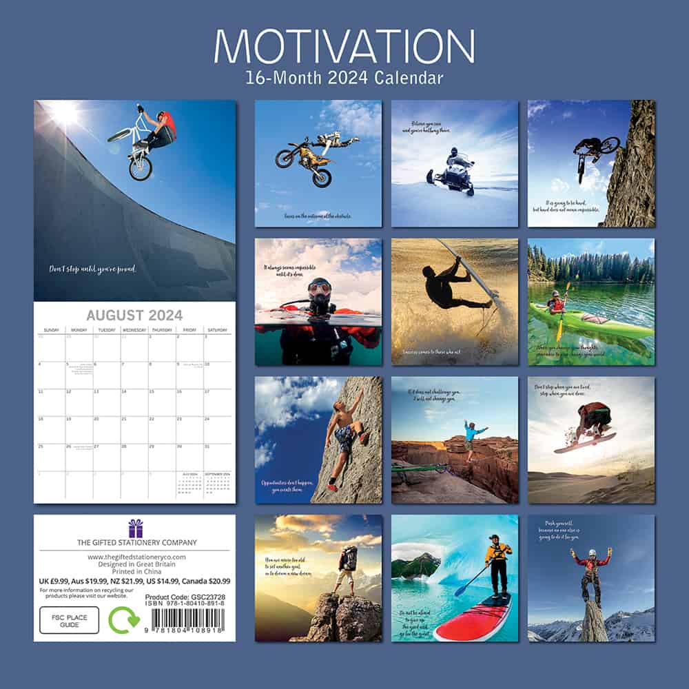 2024 Calendar - Motivation - The English Book