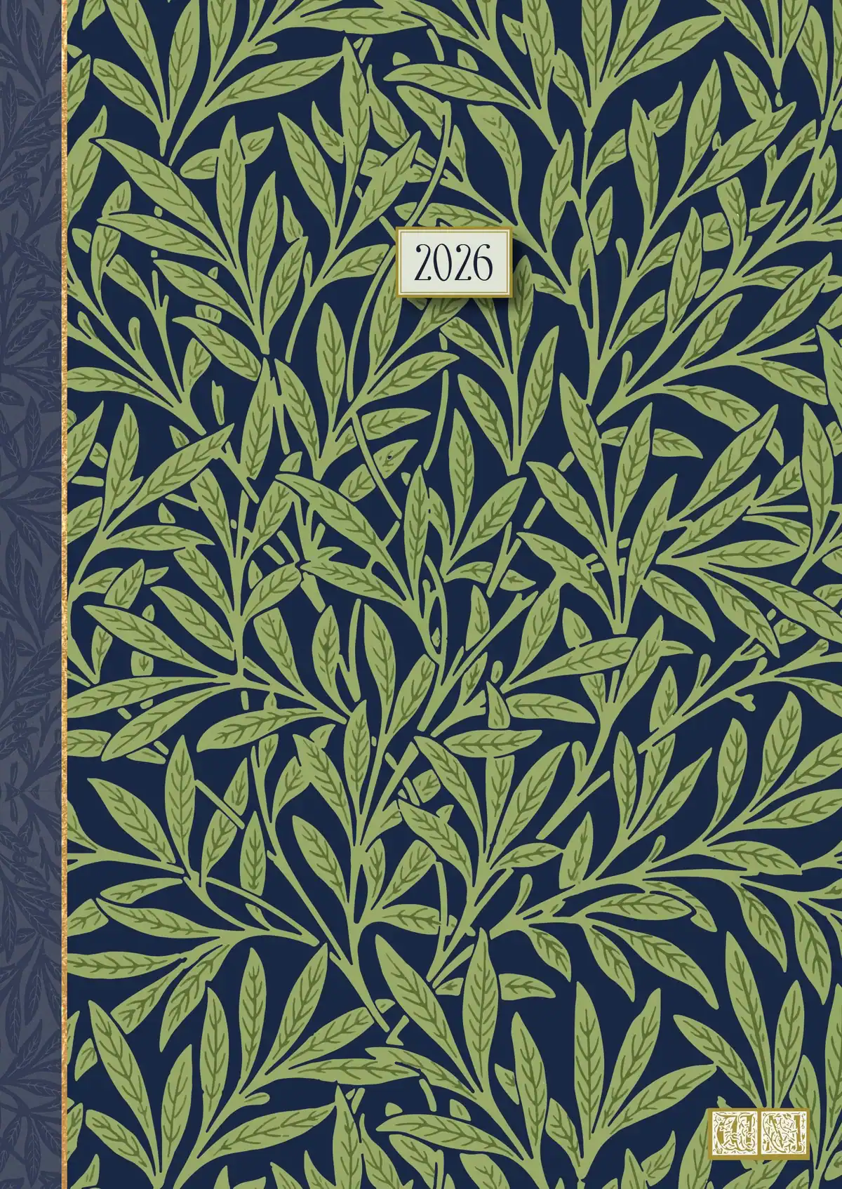 2026 A5 Padded Diary – William Morris, Willow Bough - The English Book